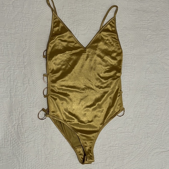 Forever 21 | Tops | Gold Body Suit | Poshmark